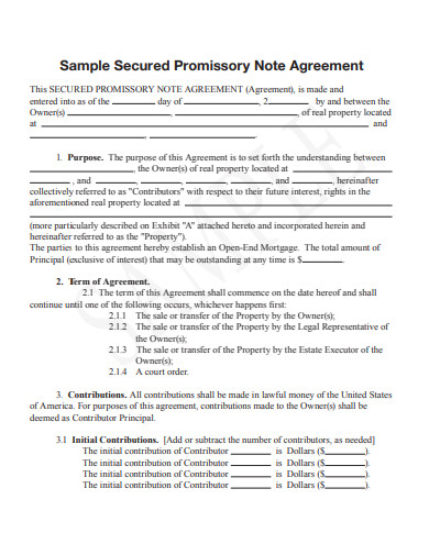 9+ FREE Real Estate Promissory Note Templates in PDF, Word