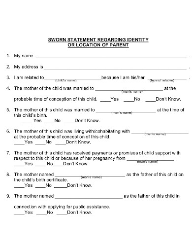 22+ Sworn Statement Templates in Google Docs | Word | Pages | PDF