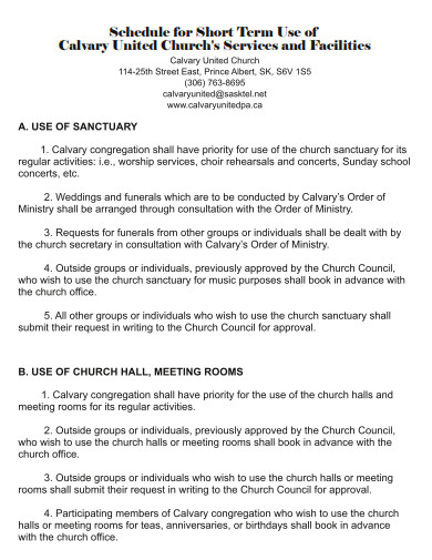 11+ Church Service Schedule Templates in DOC | PDF