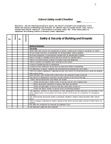 20+ School Checklist Templates in Google Docs | Word | Pages | PDF