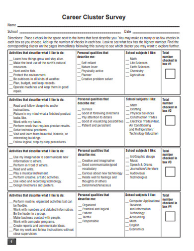 10+ Career Interest Survey Templates in Google Docs | Word | Pages | PDF