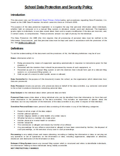 FREE 13+ Data Security Policy Templates in PDF | MS Word