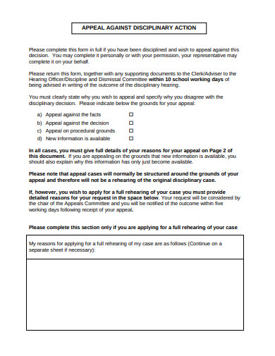 14+ Free School Disciplinary Action Form Templates in DOC | PDF | XLS