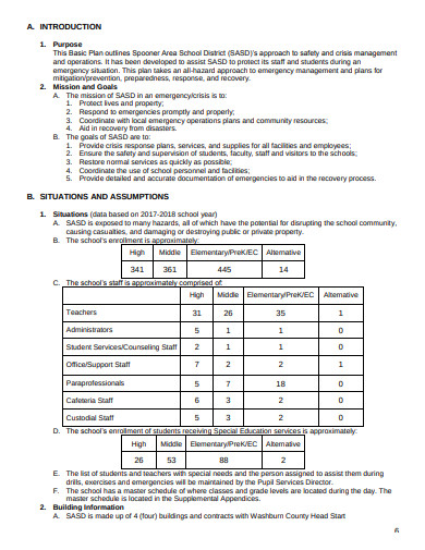 19+ School Safety Plan Templates in PDF | DOC