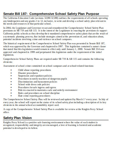 19+ School Safety Plan Templates in PDF | DOC