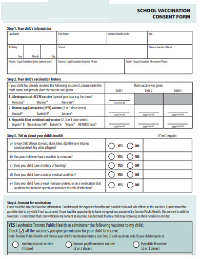 18+ School Consent Form Templates in PDF | DOC