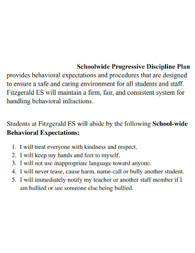 10+ School Discipline Plan Templates in DOC | PDF