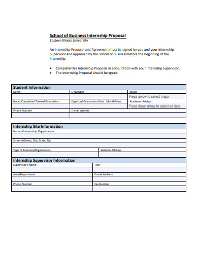 11+ Internship Proposal Templates in PDF | DOC