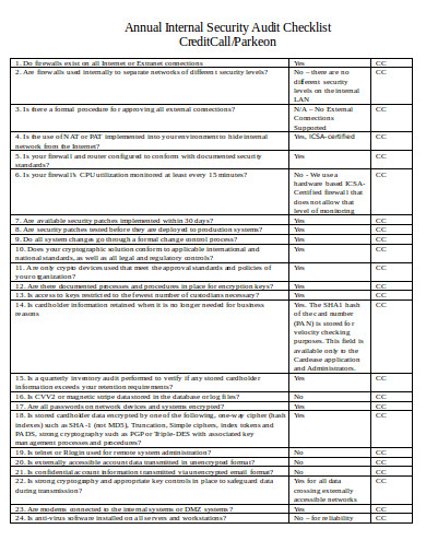 FREE 11+ Security Checklist Templates in Google Docs | MS Word | Pages ...