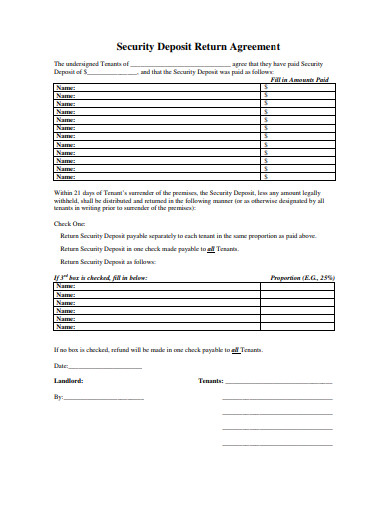FREE 10+ Security Deposit Agreement Templates in Google Docs | MS Word ...