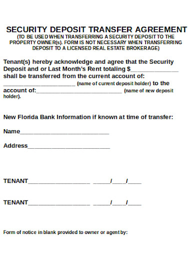 FREE 10+ Security Deposit Agreement Templates in Google Docs | MS Word ...