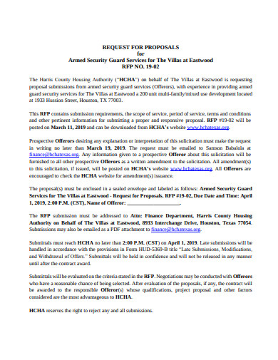 FREE 9+ Security Services Proposal Templates in PDF | MS Word