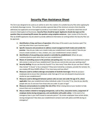 10+ Security Plan Templates in Google Docs | Word | Pages | PDF