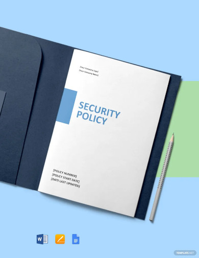 Security Policy Template - 13 Free Word, PDF Document Downloads