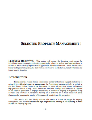 10+ Property Management Checklist Templates in PDF