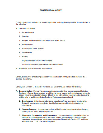 20+ FREE Construction Survey Templates in PDF | DOC
