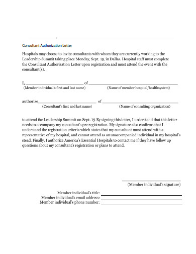 12+ Consultant Letter Templates in Google Docs | PDF | Word | Pages