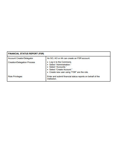11+ Financial Status Report Templates in PDF | DOC