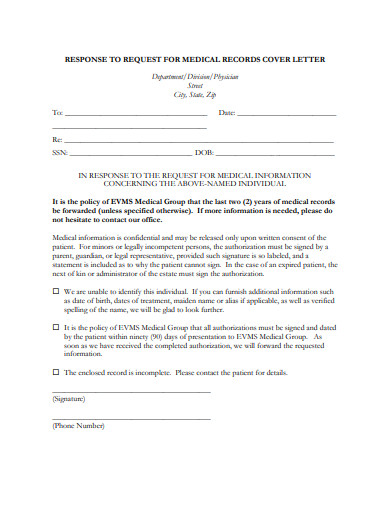 8+ Medical Request Letter Templates in PDF | DOC