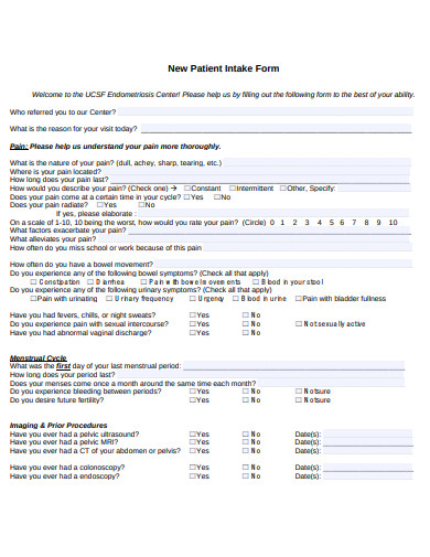 20+ Free Patient Intake Form Templates
