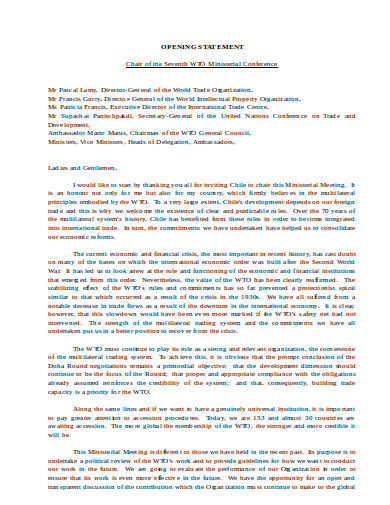 23+ Opening Statement Templates in PDF | DOC