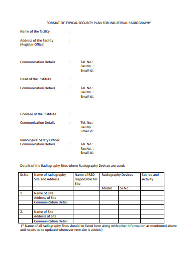 10+ Security Plan Templates in Google Docs | Word | Pages | PDF