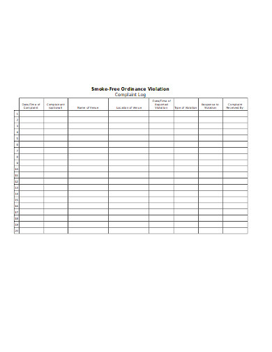 Complaints Tracker Excel Sample Excel Templates