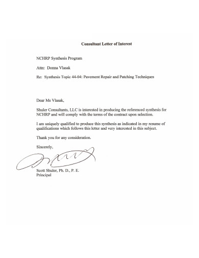 12+ Consultant Letter Templates in Google Docs | PDF | Word | Pages