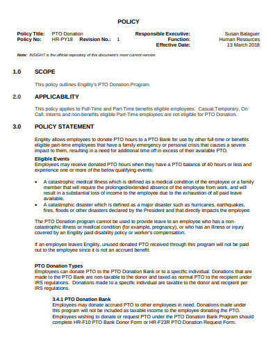 20+ Donation Policy Templates in PDF