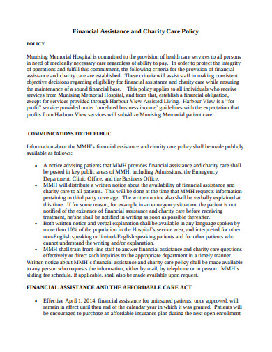 9+ Charity Financial Policy Templates in DOC | PDF