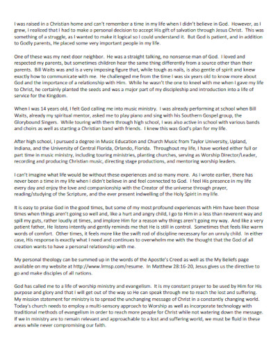 22+Statement of Faith Templates in PDF | DOC