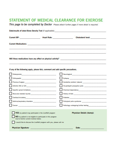 13+ Clearance Statement Templates in PDF | DOC