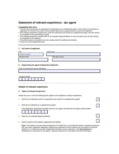 20+ Statement of Experience Templates in PDF | DOC