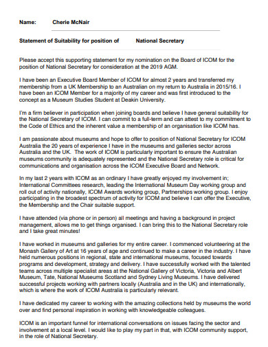 21+ Suitability Statement Templates in DOC | PDF