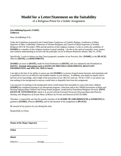 21+ Suitability Statement Templates in DOC | PDF