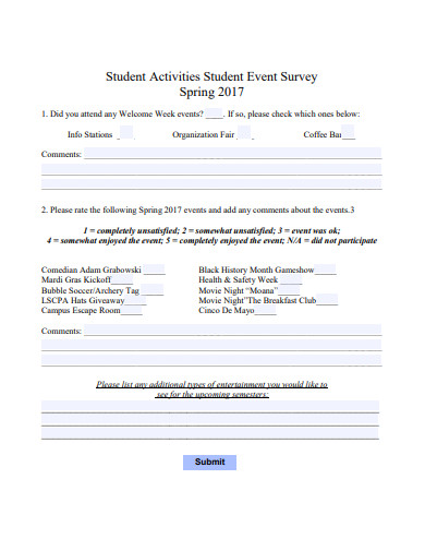 25+ Event Feedback Survey Templates in PDF | DOC