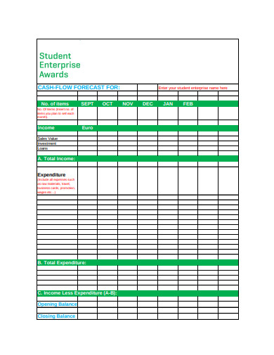 Cash Flow Forecast 28 Free Templates In Google Docs Google Sheets Excel Word Numbers 