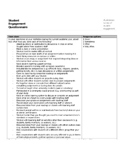 18+ Student Engagement Survey Templates in PDF | DOC