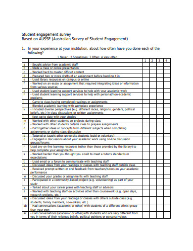 23+ Engagement Survey Templates in Doc | Excel | PDF