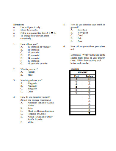 21+ Health Survey Questionnaire Templates in DOC | PDF