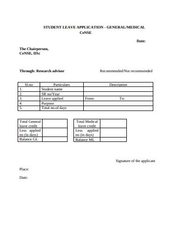10+ Medical Leave Application Templates in Google Docs | Word | Pages | PDF