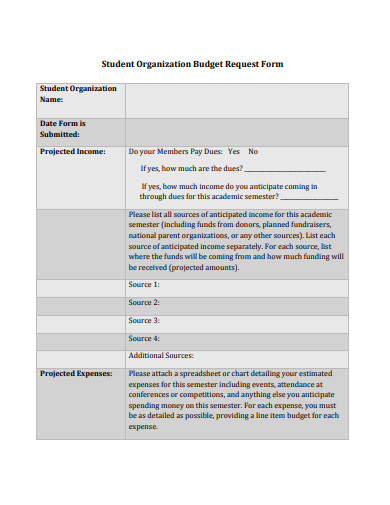 20+ Budget Request Form Templates in PDF | DOC