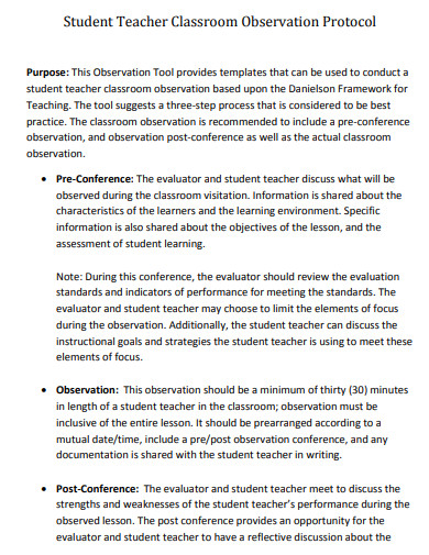 12+ Teacher Observation Checklist Templates in PDF | MS Word