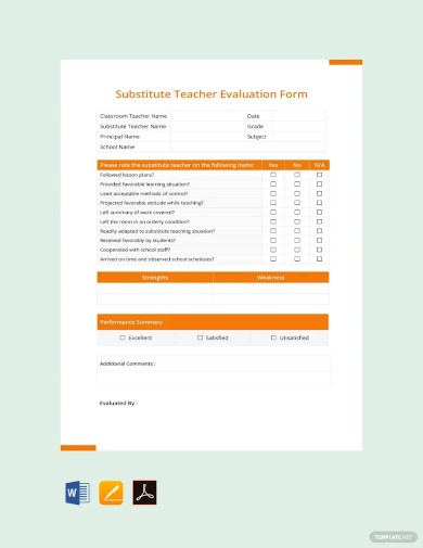 11+ Teacher Self Evaluation Templates in DOC | PDF