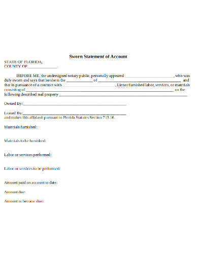 22+ Sworn Statement Templates in Google Docs | Word | Pages | PDF
