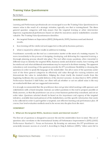 17+ Training Questionnaire Templates in PDF | DOC