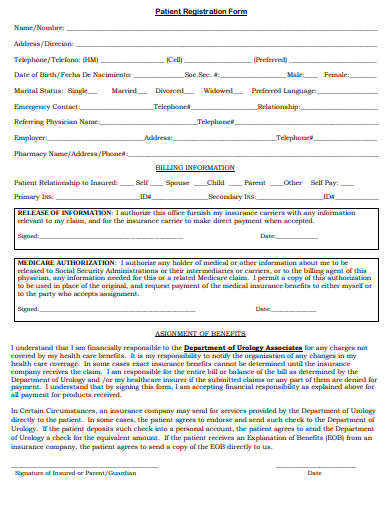 24+ Patient Registration Form Templates - PDF, DOC