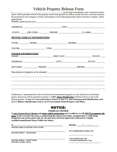 20+ Property Release Form Templates in PDF