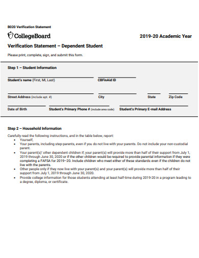 23+ Verification Statement Templates in PDF | DOC