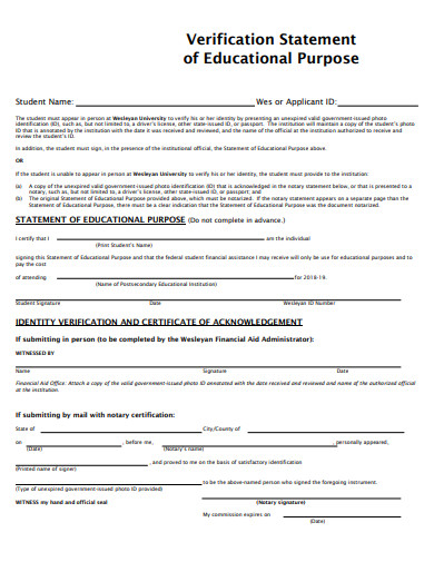 23+ Verification Statement Templates in PDF | DOC | Free & Premium ...